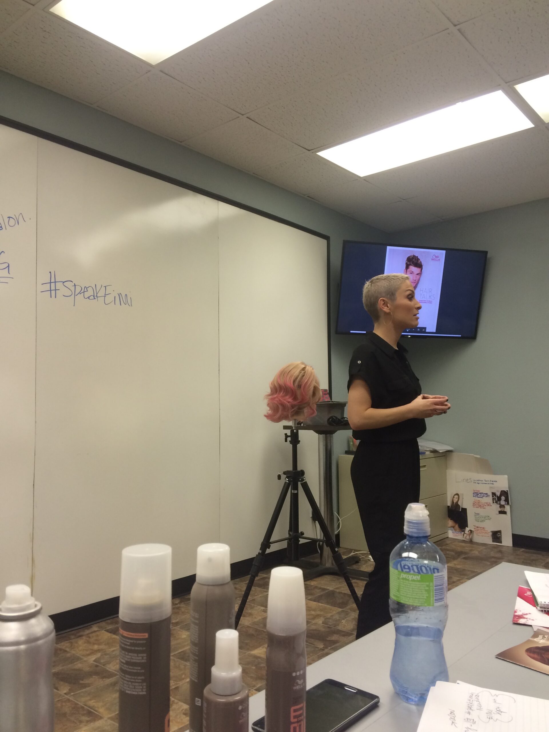 Wella Educator Taylor Norrid visits Hays Academy of Hair Design | Hays ...
